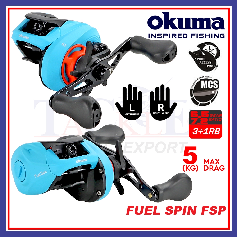 Okuma Fuel Spin FSP Mesin Pancing Baitcasting | Kelajuan Tinggi ...
