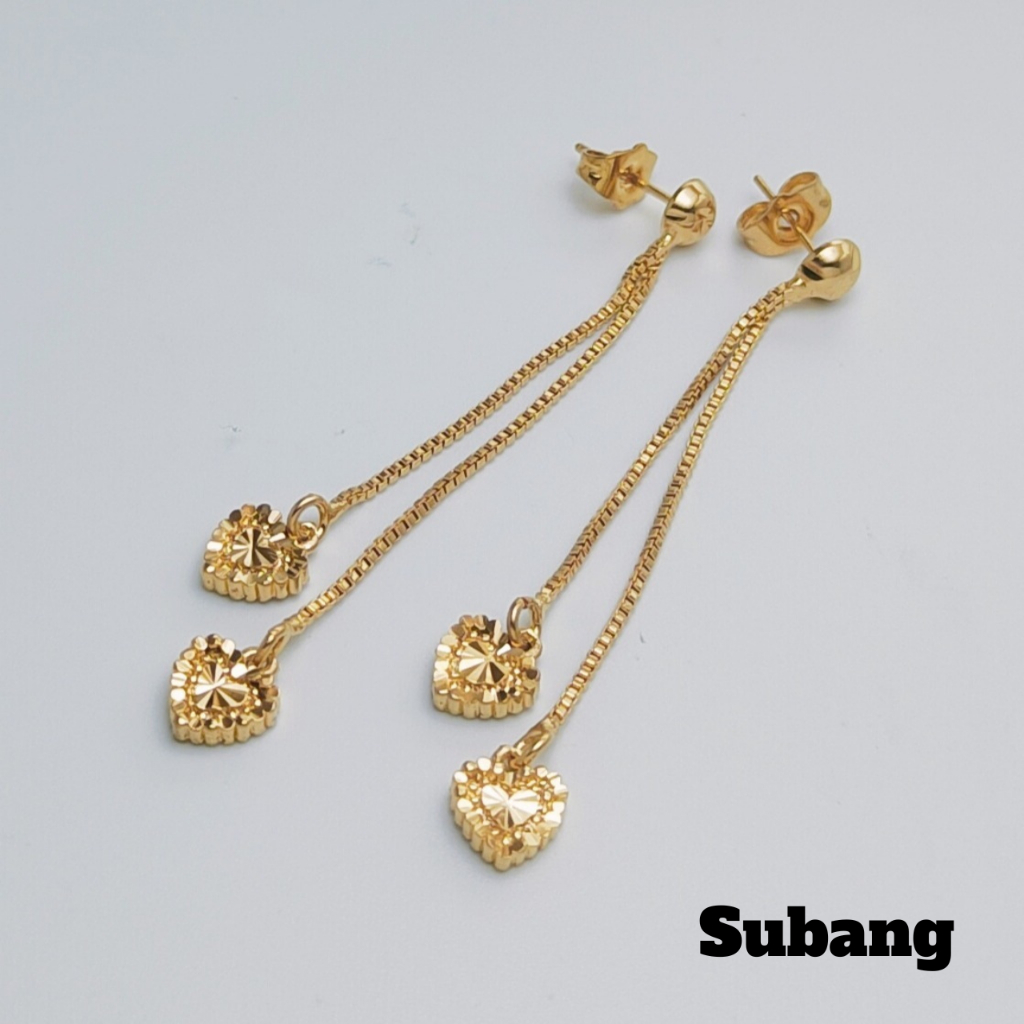 Subang Emas Korea 24K (Earring Gold Plated) | Shopee Malaysia