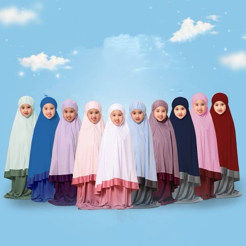 Telekung Arafah Budak (2Tone)Size.S | Shopee Malaysia