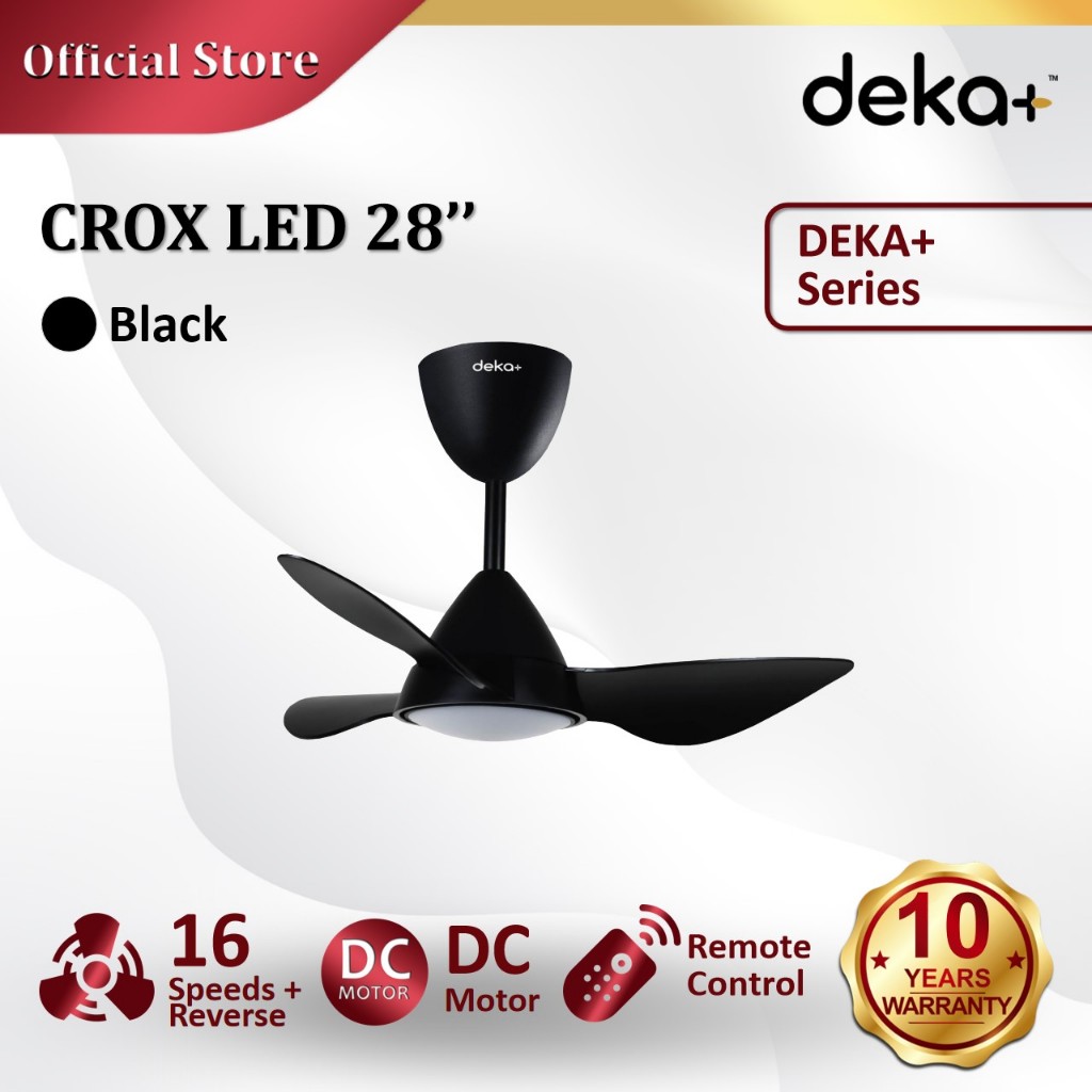 DEKA+ CROX 28'' 3 Blades 14 Speeds +TURBO with Remote Control DC Motor ...