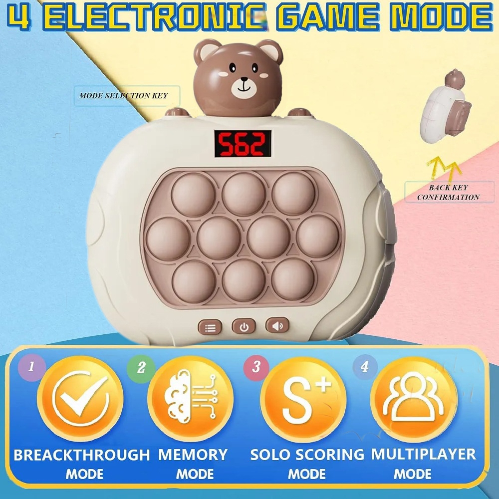 999 Level Pop It Electronic Quick Push Game V3 Speed Push Game Machine ...