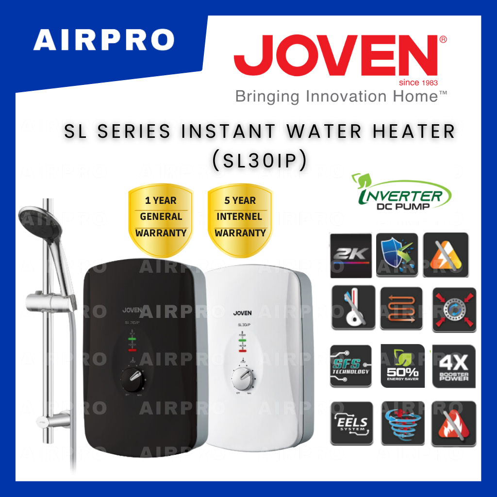 [JOVEN] SL Series Instant Water Heater SL30iP With Inverter DC Pump ...