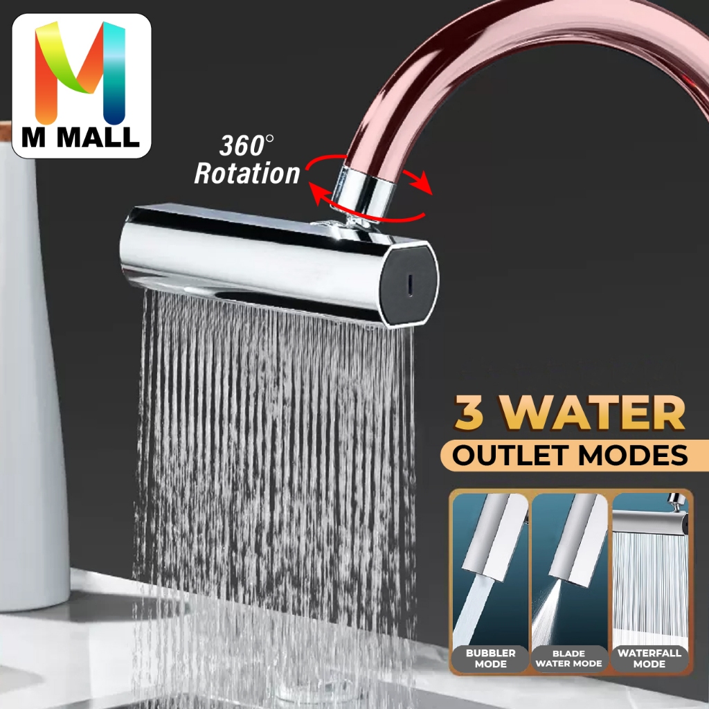 3 Modes Universal Faucet 360 Degree Multi-Function Sink Aerator ...