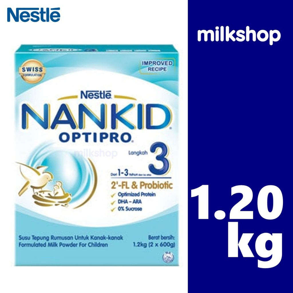 Nestle NAN KID OPTIPRO 3 1.2kg | 2x 600g Langkah 3 Step3 Nankid Pro 1-3 ...