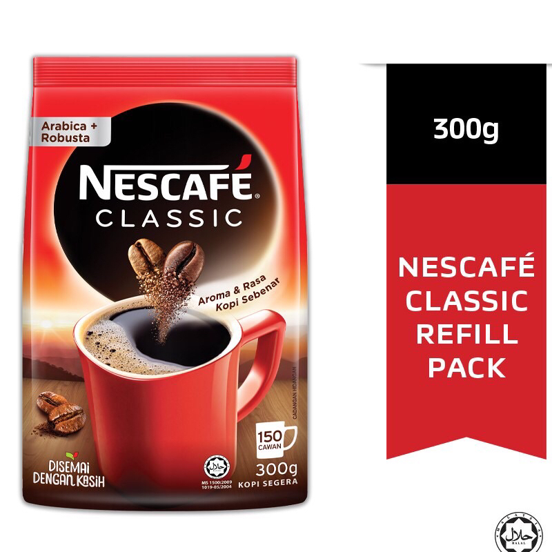 Nescafe Classic Refill Pack 300g | Shopee Malaysia