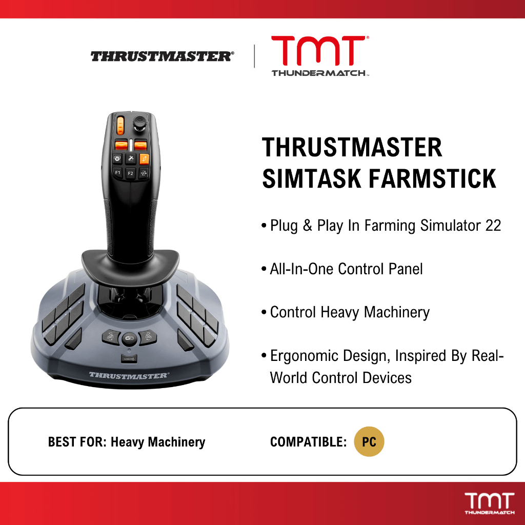 Thrustmaster Simtask Farmstick Gaming Controller | Compatible For PC ...