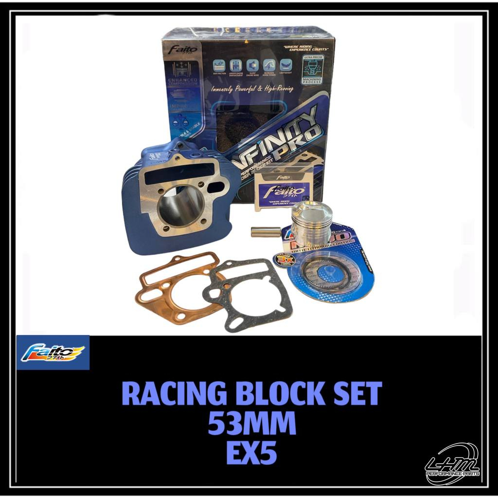 FAITO EX5 DREAM 53MM INFINITY PRO RACING BLOCK KIT SET (DOME PISTON ...
