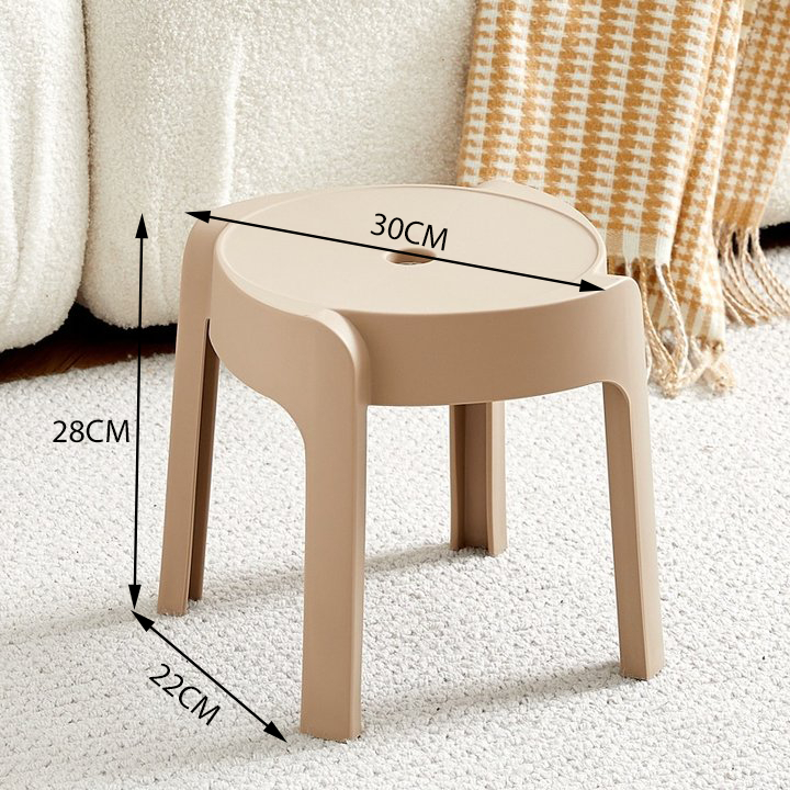 Plastic Stool Home Stackable Thickened Dining Stool Kitchen Living Room ...