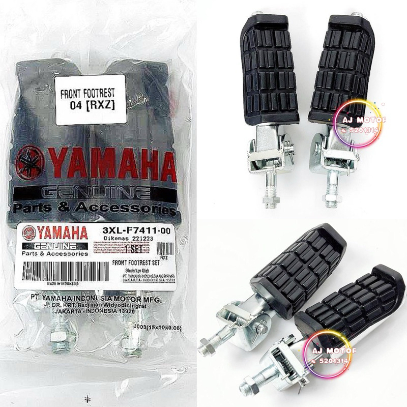 YAMAHA RXZ / CATALYZER FRONT & REAR FOOTREST SET BOSH PEMIJAK KAKI ...