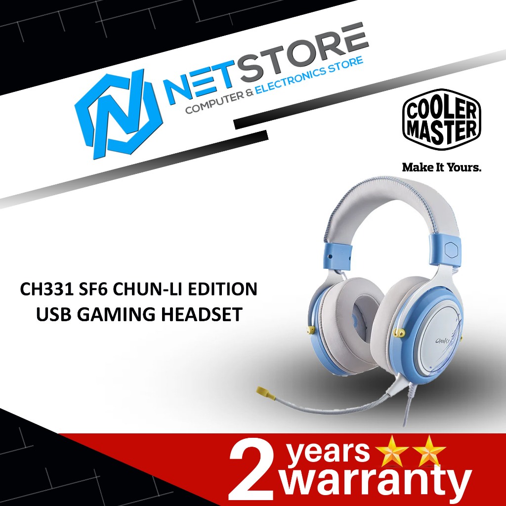 COOLER MASTER CH331 SF6 CHUN-LI EDITION USB GAMING HEADSET - CH-331 ...