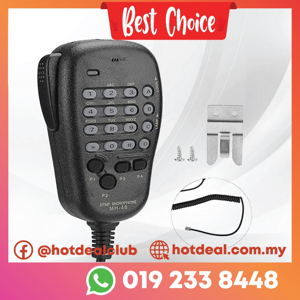 Ptt yaesu MH48 with keypad DTMF Handheld | Shopee Malaysia