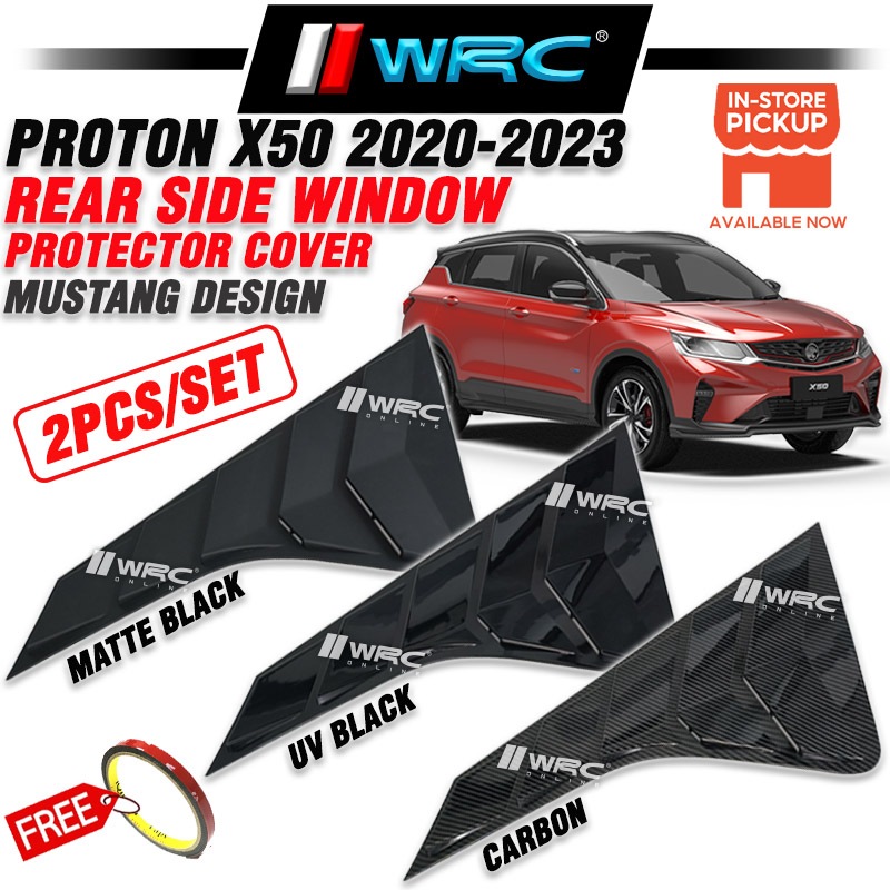 Proton X50 2020 - 2025 Mustang Design Rear Side Window Protector Cover ...