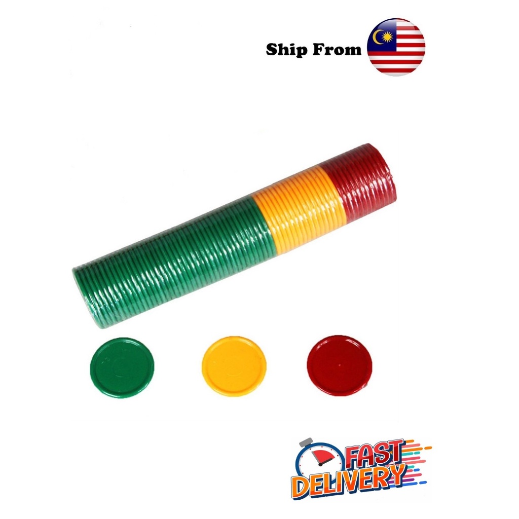 [ READY STOCK ] Colour Chips Mahjong Chips Token 3 Color Chips Poker ...