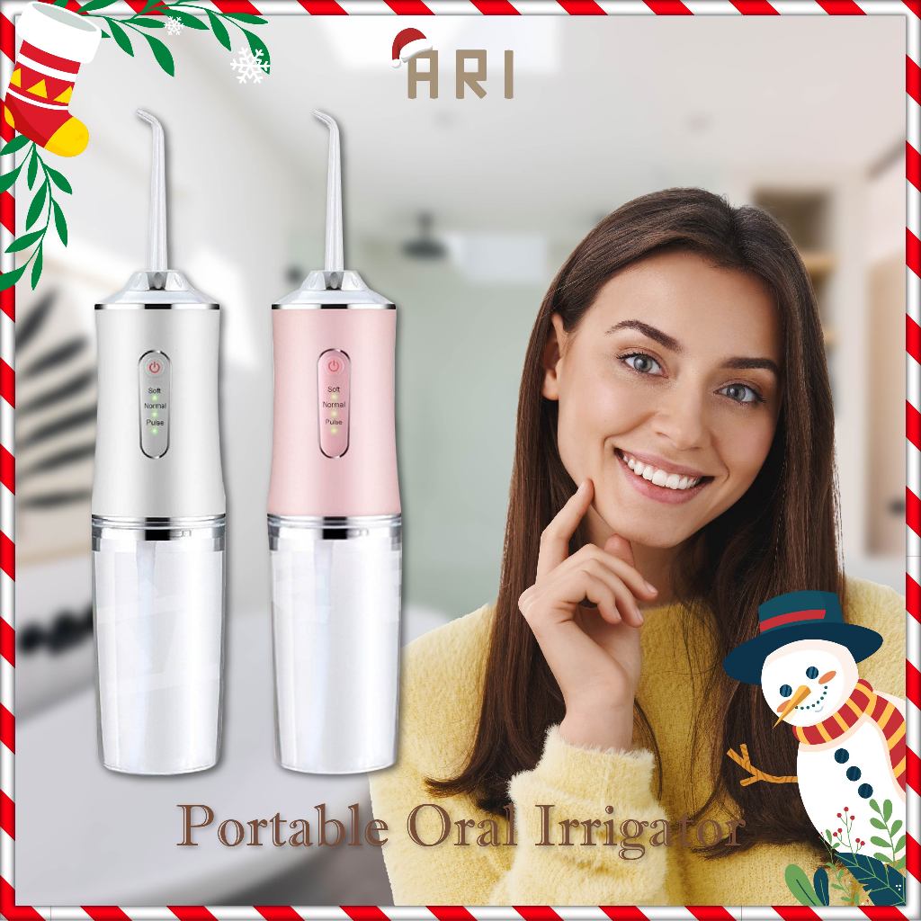 ARI Portable Oral Irrigator Dental Cordless Teeth Water Flosser 3 Modes ...