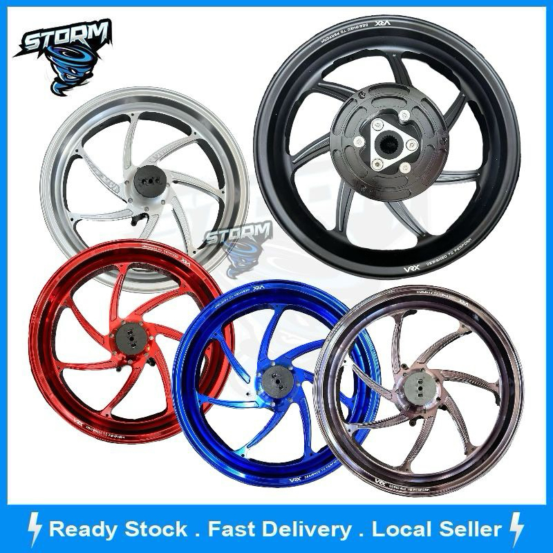 VRX 7 SPOKE RIM XMAX X-MAX 250 V1V2 7 BATANG SPORT RIM SET FRONT 350 ...