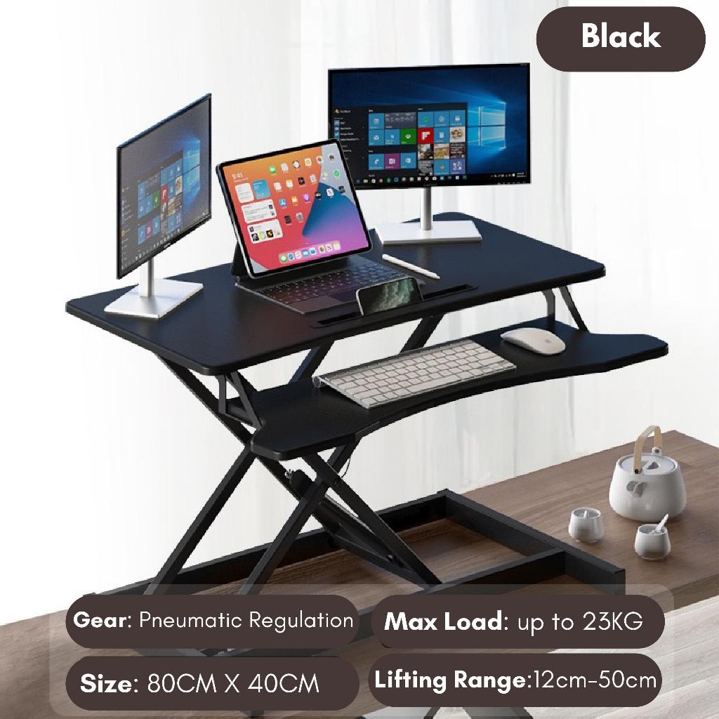 Ergonomic Standing Desk Height Rising Desk Converter Tabletop Table On ...