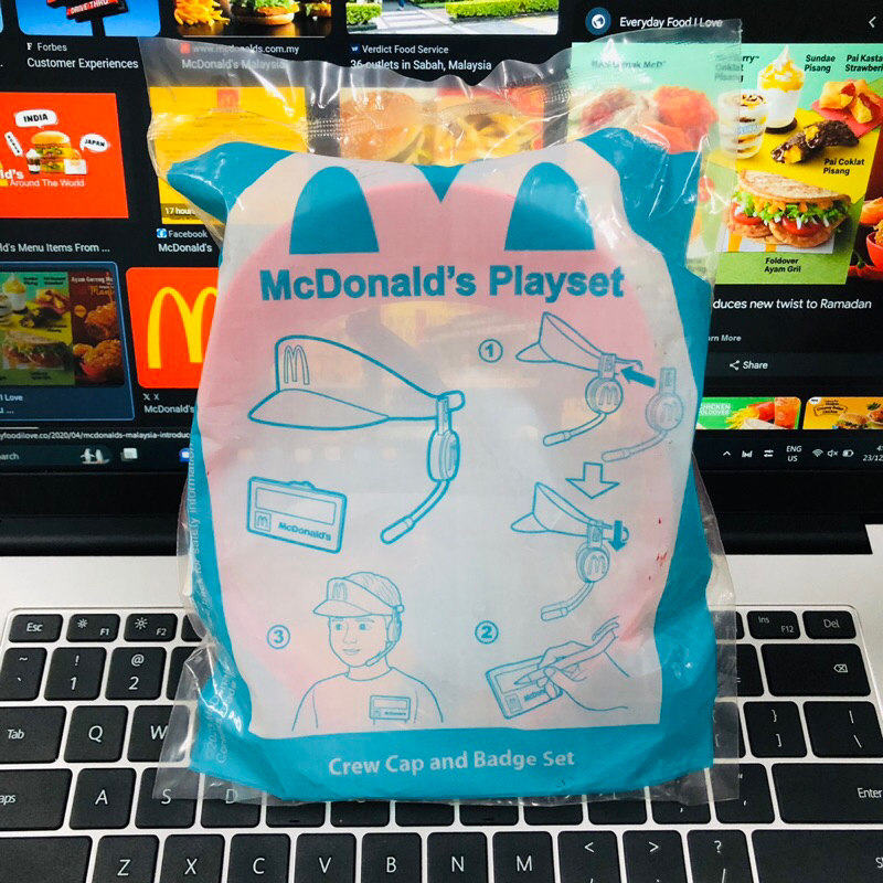Mcdonald Playset Crew Visor Cap Happy Meal Kids Mcd Toys | Shopee Malaysia