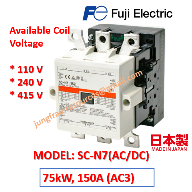 FUJI ELECTRIC SC-N7 CONTACTOR (OPERATED AC/DC) | Shopee Malaysia