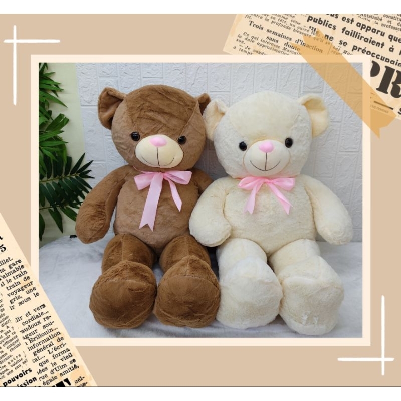 85cm Ribbon Bear Soft Toys Cartoon Soft Plush 丝带熊 Birthday Banquet Bonquet Gift 生日礼物 | Shopee ...