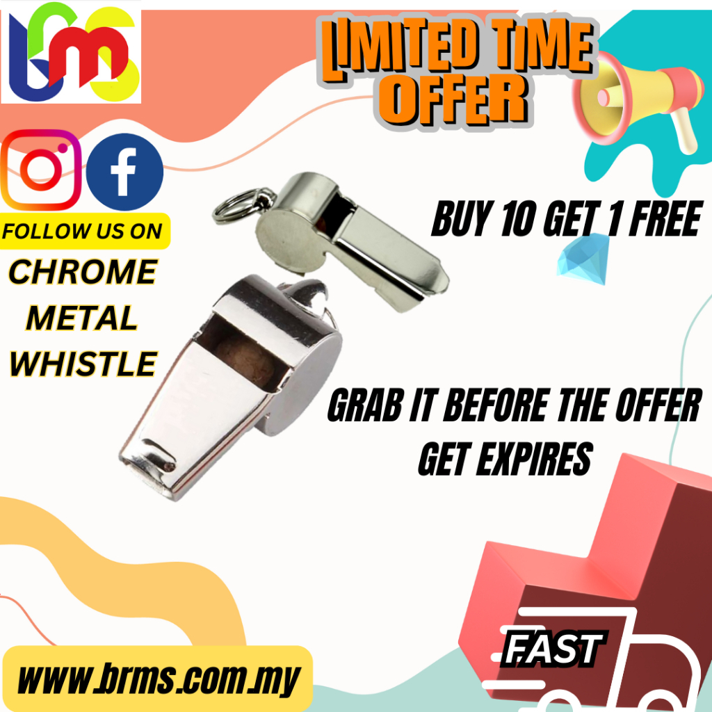 Chromed Metal Whistle | Shopee Malaysia