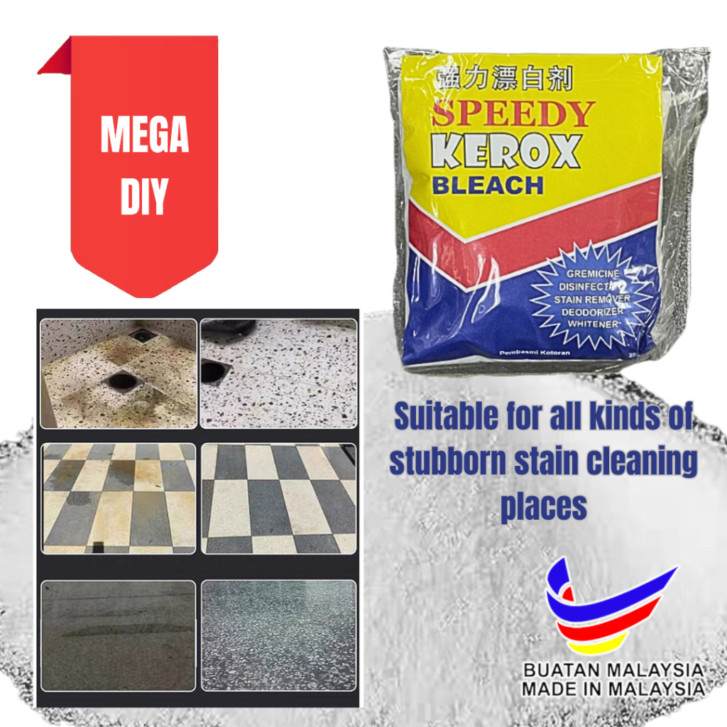 Kerox Bleach Powder for Floor Cleaning / Pencuci lantai Heavy Stain ...