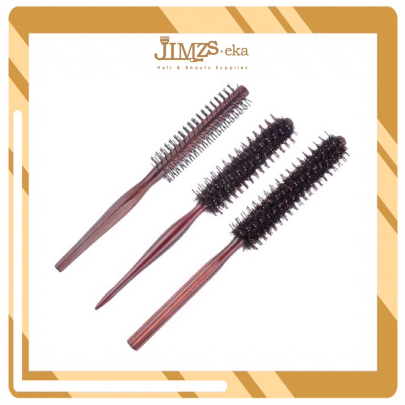 Wooden Rolling Comb Rossan Brush 420 Hair Comb Anti-Static Round Comb ...