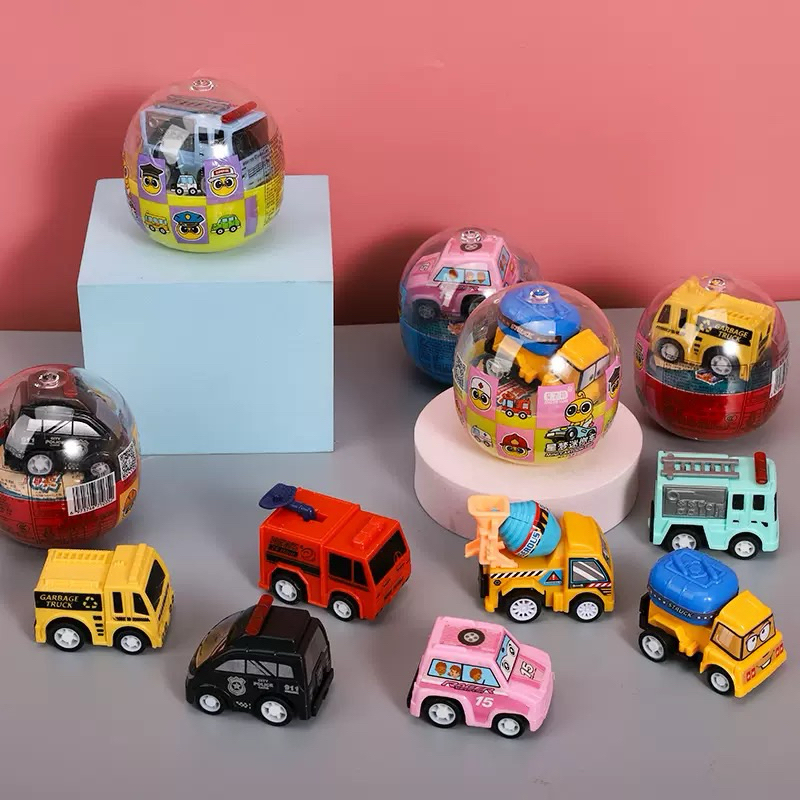 (Toys) Toys Egg Surprise Egg Egg capsule for boys pull back car Mini ...