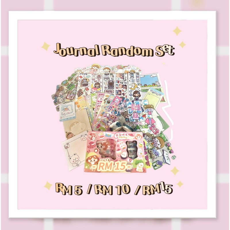 sticker journal random Set Mystery Set Lucky Gift Box Random Mix&Match ...