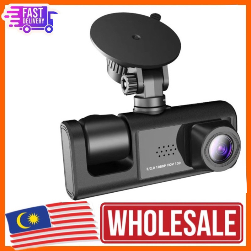 [3 LENS] SAFECAM A30 Three 3 Lens Camera Dashcam Triple Lens 1440p Full ...