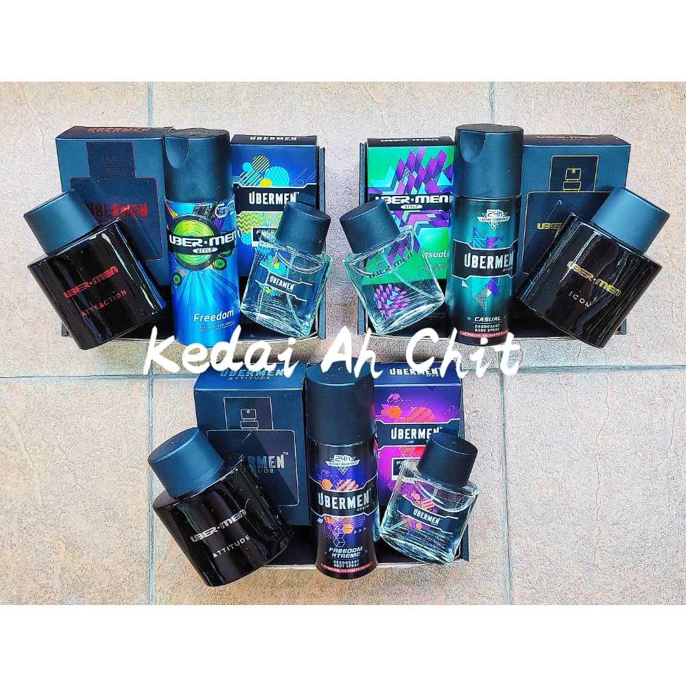 UBERMEN Perfume Gift Set - Well Wrapped Hantaran Style + Handmade ...