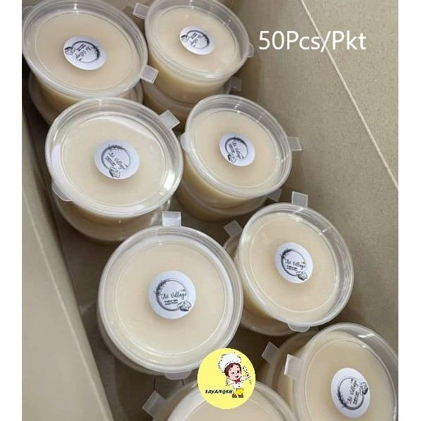 Code J100 / 100ml Hinged Cup with Lid 50Pc/Pkt 4oz Plastic Dessert Cup ...