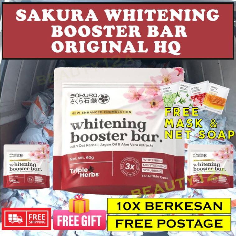 {DIRECT HQ} Original Sakura Whitening Booster Bar Sakura Soap Original ...
