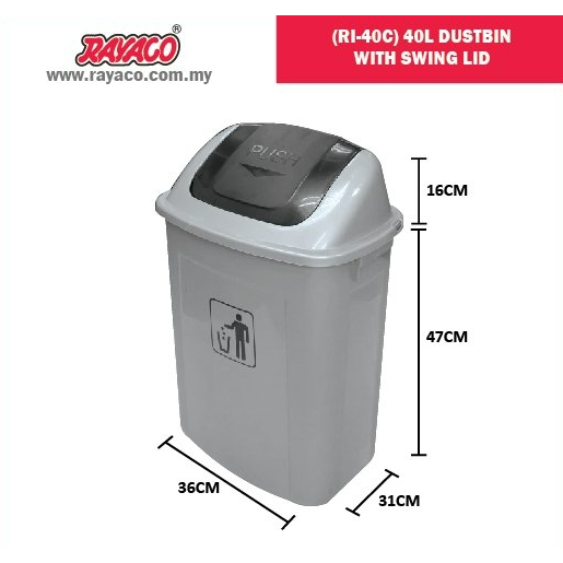 Swing Dustbin / Recycle Dustbin / Waste Bin / Flip Top Bin / Tong ...