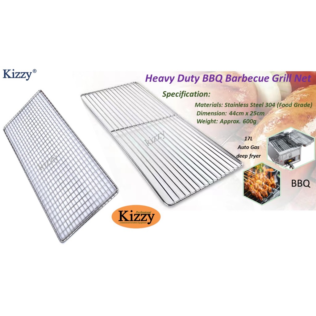 KIZZY Deep Fryer 17L Net or BBQ Net 304 Stainless Steel Barbeque Grill ...