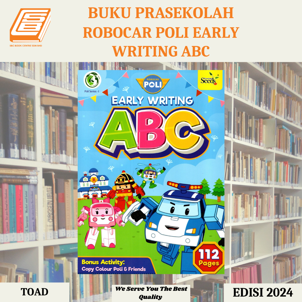 [SBCB] Buku Prasekolah : Robocar Poli Early Writing ABC | Shopee Malaysia