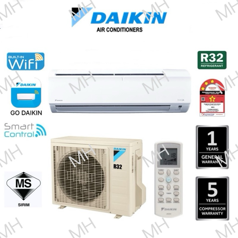 Daikin Air Cond Non Inverter 2 5hp Shopee Malaysia