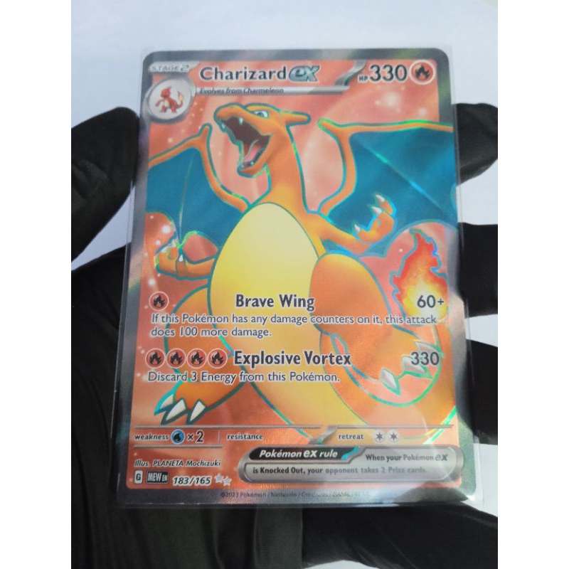 Charizard ex -183/165- Full Art 151 English | Shopee Malaysia