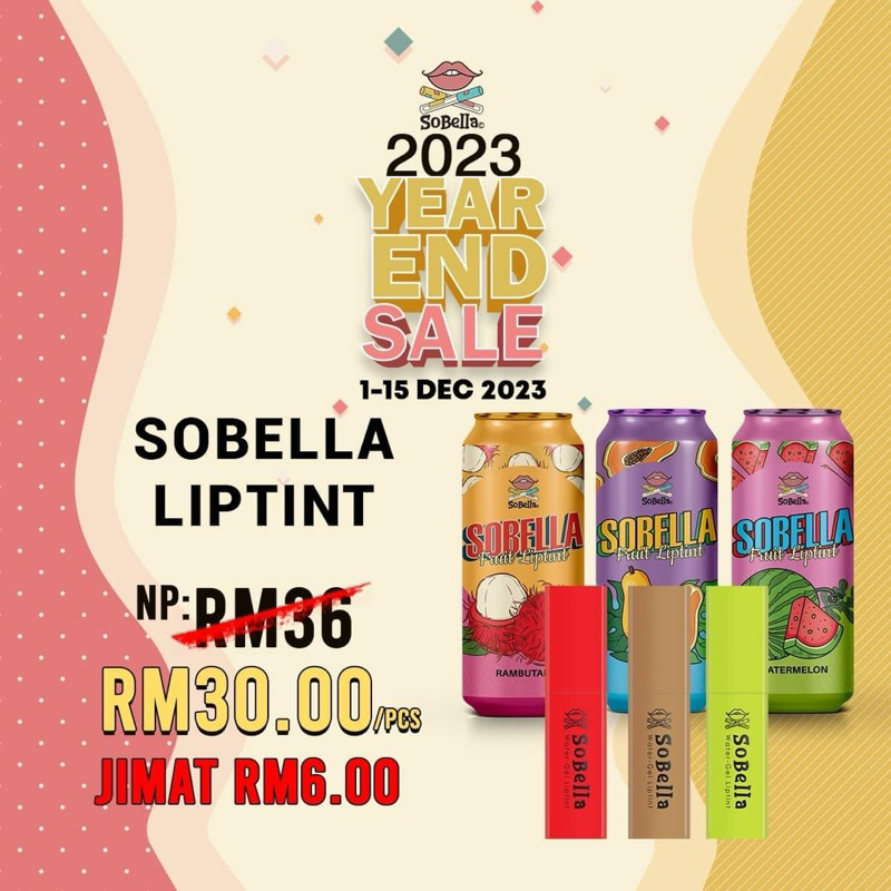 New Sobella Liptint 2024 New packaging | Shopee Malaysia