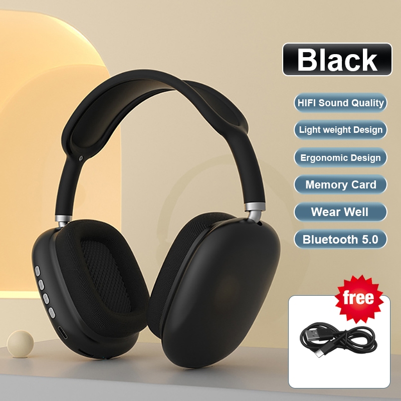 Headphone Wireless Bluetooth Headphone Gaming Headset with Mic Wireless ...
