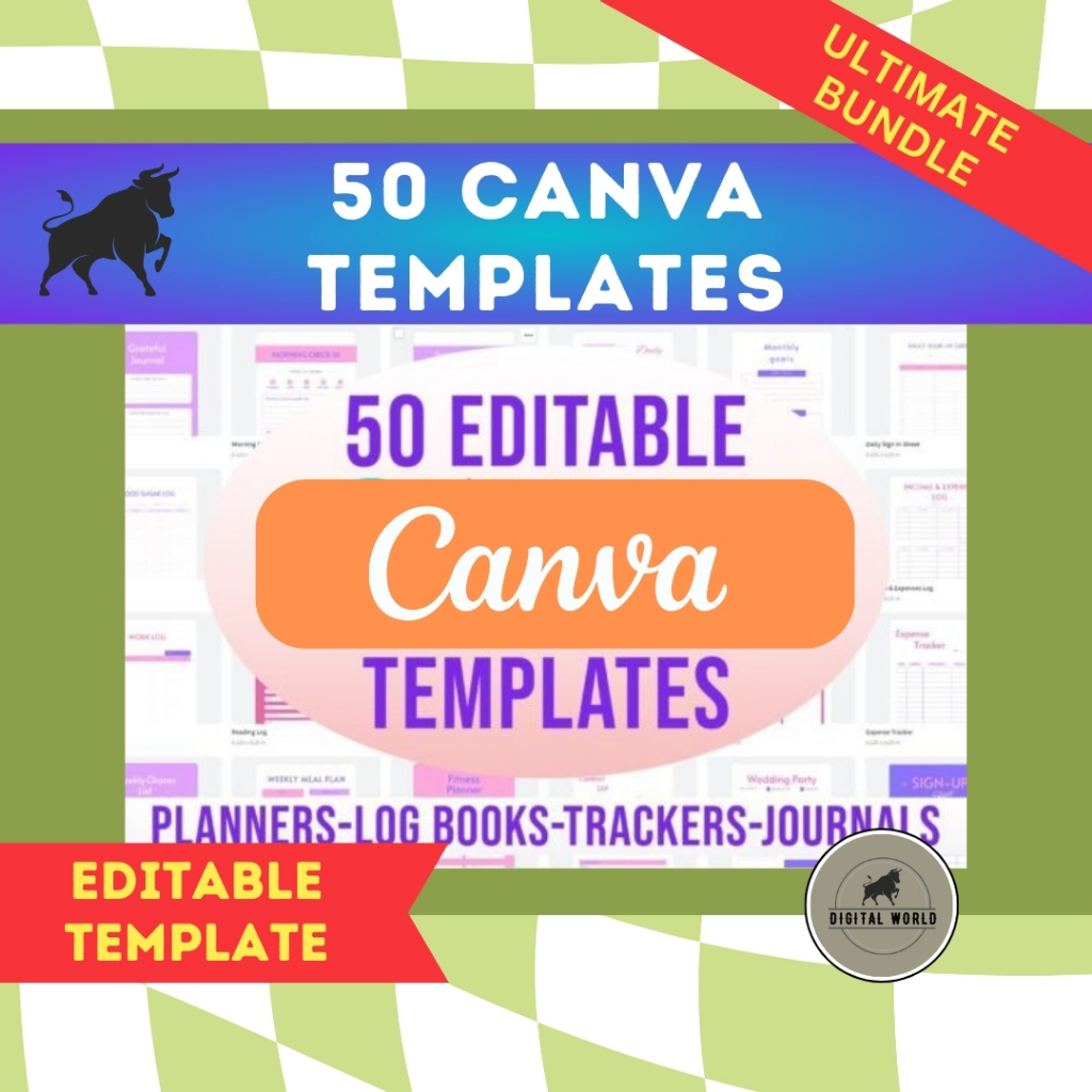 Ultimate Canva Template Bundle | Canva Template Bundle | 50 Template ...