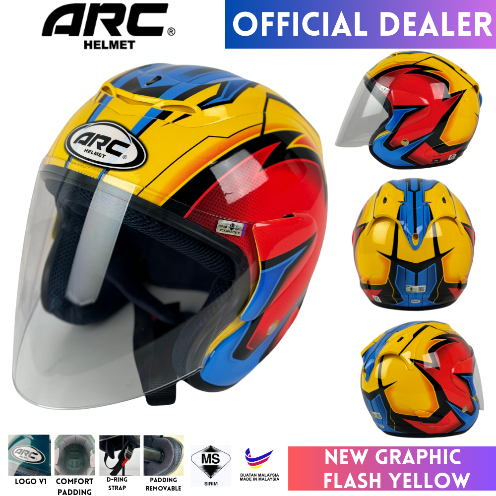 ARC Ritz Flash Yellow New Graphic 2024 | Shopee Malaysia