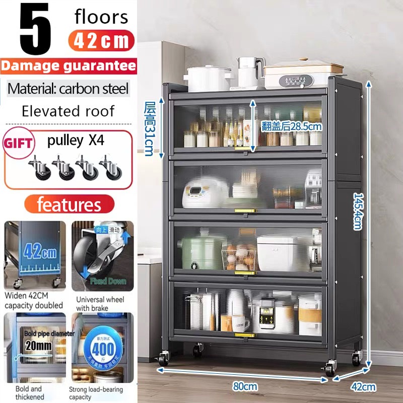 🔥Ready Stock🔥Kitchen cabinet storage rack home Multi-layer large ...