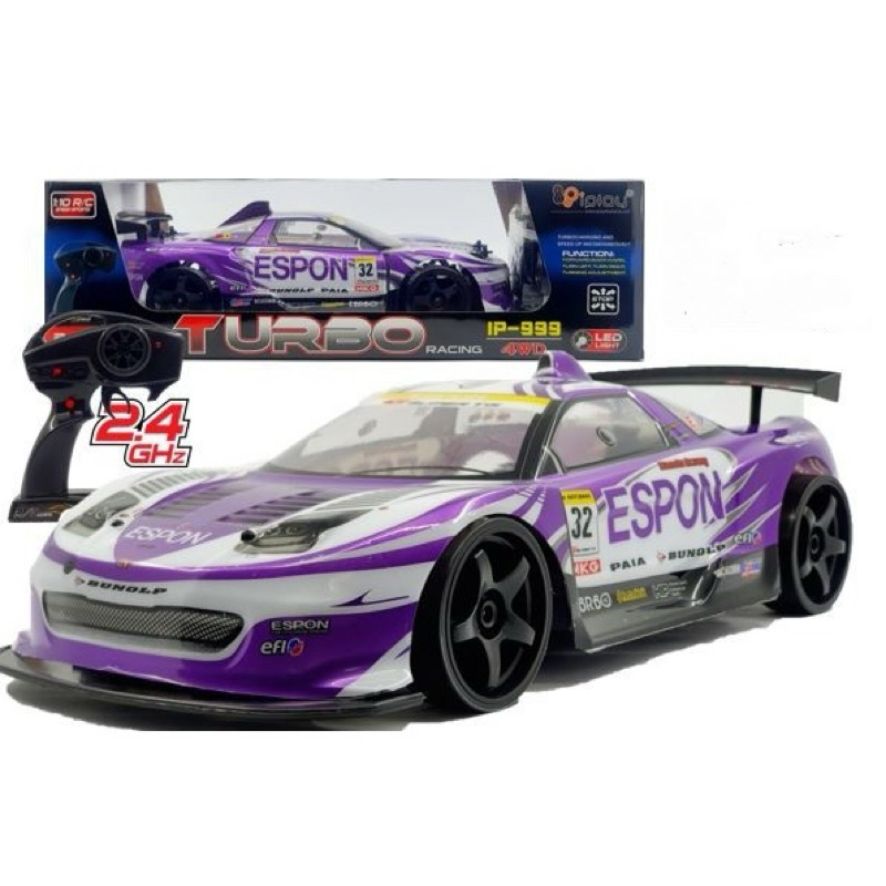 TURBO 4WD RC Car DRIFT 2.4g 9v scale 1.10 70km/h big saiz turbo remote ...