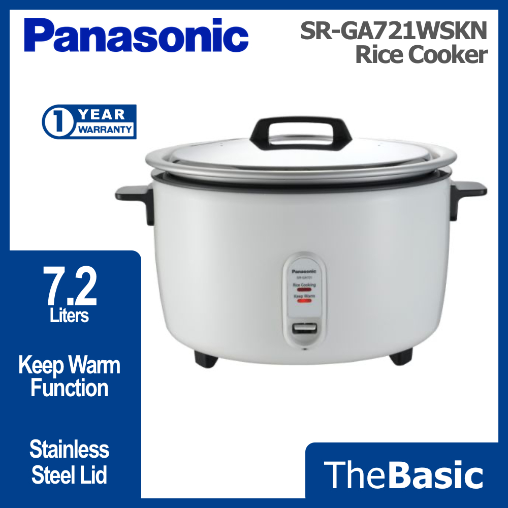 PANASONIC 7.2L Commercial Rice Cooker ( SR-GA721WSKN / SR-GA721 ) | Shopee Malaysia