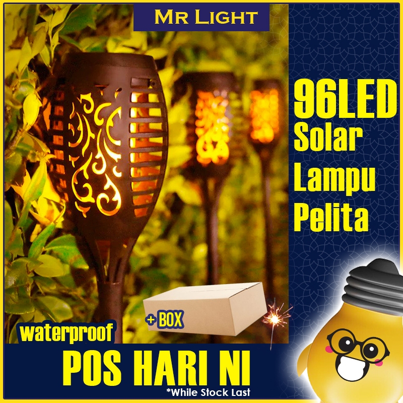 2024 Viral Lampu Solar Pelita Hari Raya LED Outdoor Waterproof Garden ...