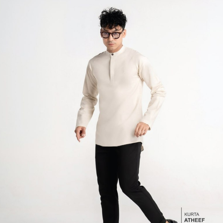 KURTA ATHEEF ( CHAMPAGNE ) ELRAH | Shopee Malaysia