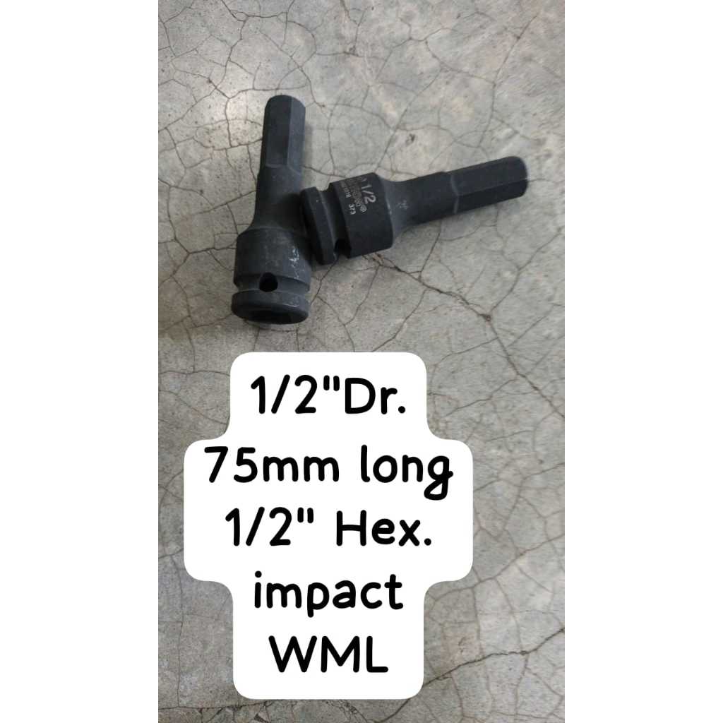 ACTION IMPACT ALLEN KEY SOCKET 1/2" DR. X 75MM X 1/2" HEX. | Shopee ...