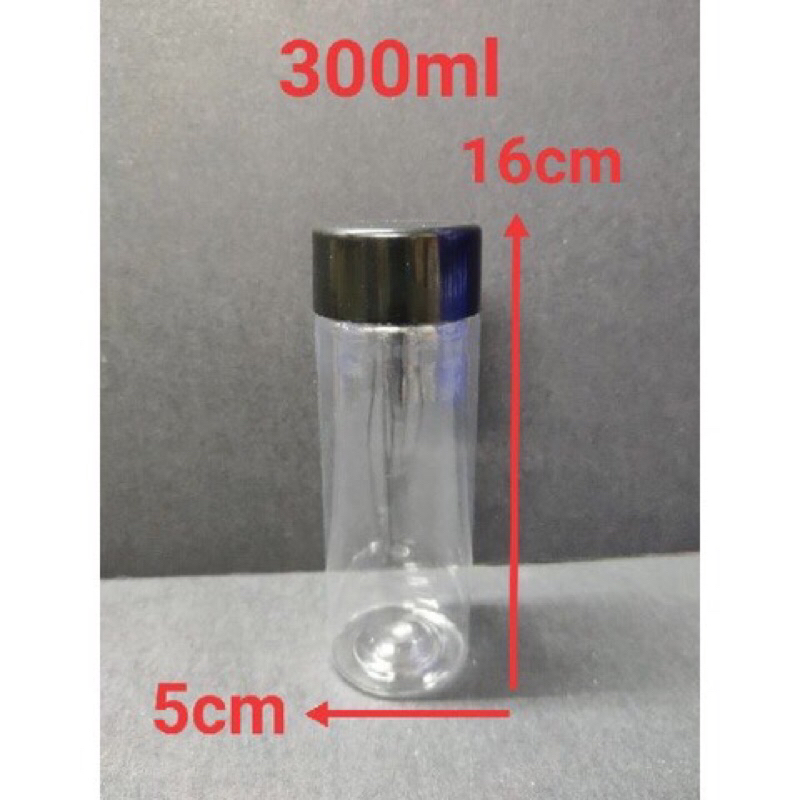 Botol Air/Bottle For Juice With Black Cap, JUICE/Milk Tea Plastic Pet ...