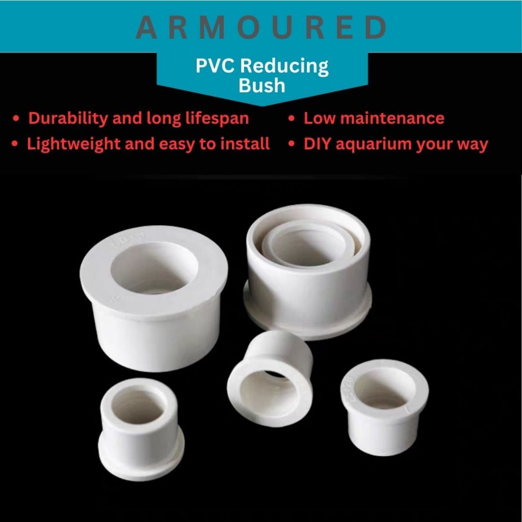 ⚠️[CHINA SIZE] PVC Reducing Bush Connector Fitting DIY Aquarium for ...