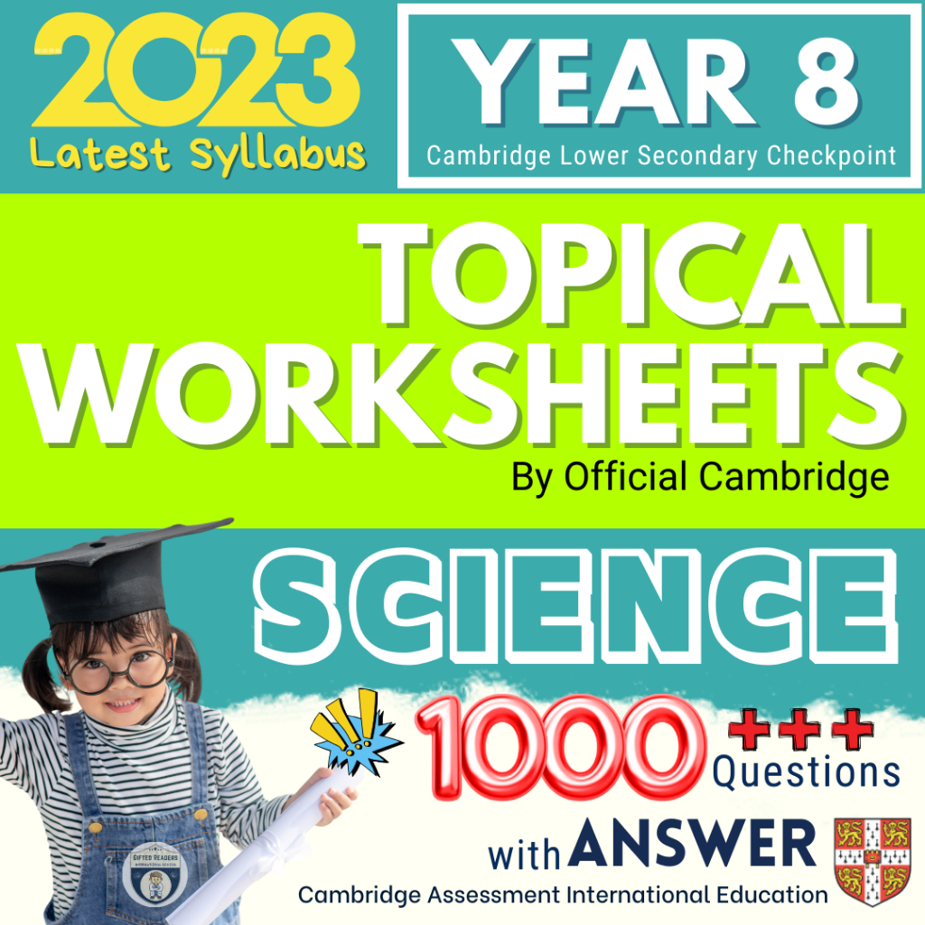 9 Cambridge Lower Secondary Checkpoint Year 8 Science Topical Worksheet ...